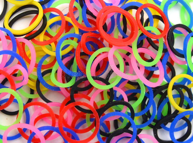 Color rubber band stock photo. Image of accessories, woman - 66593650