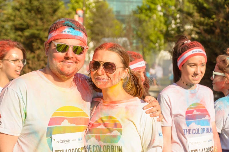 The Color Run editorial stock image. Image of people - 96523029