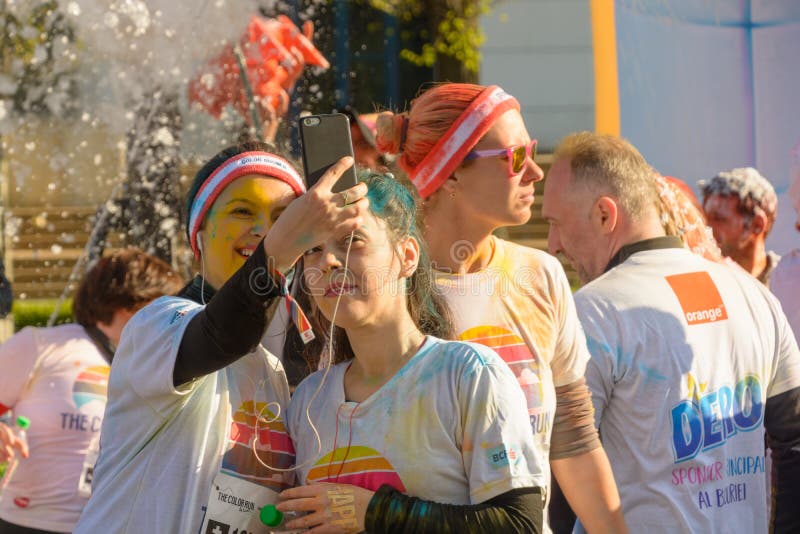 The Color Run editorial photography. Image of runner - 96523412