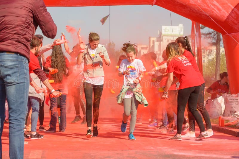 The Color Run editorial image. Image of multicolored - 96531520