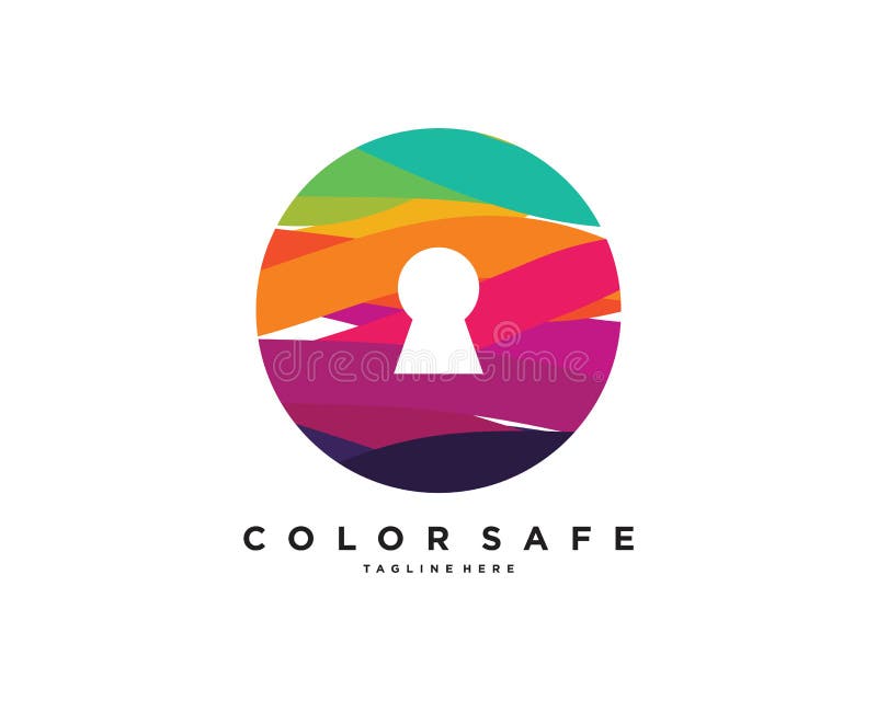 Color Safe Logo Design Template Stock Vector - Illustration of icon ...