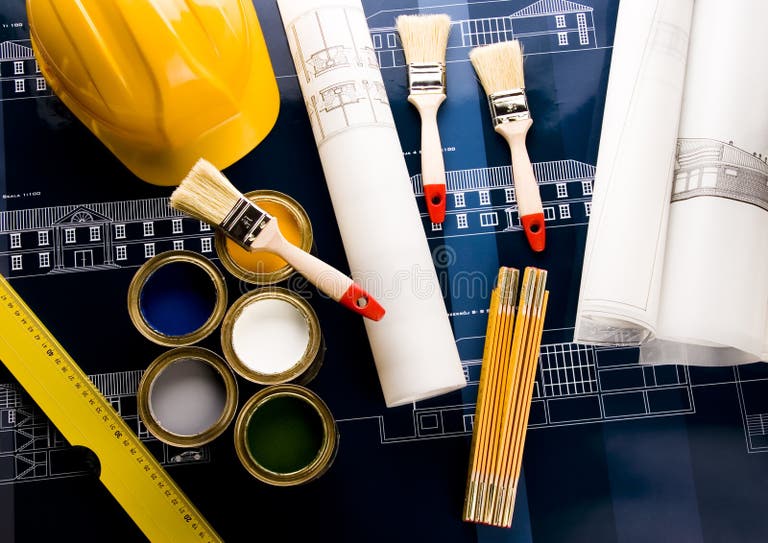 Color sample stock photo. Image of blueprints, home, architectural ...