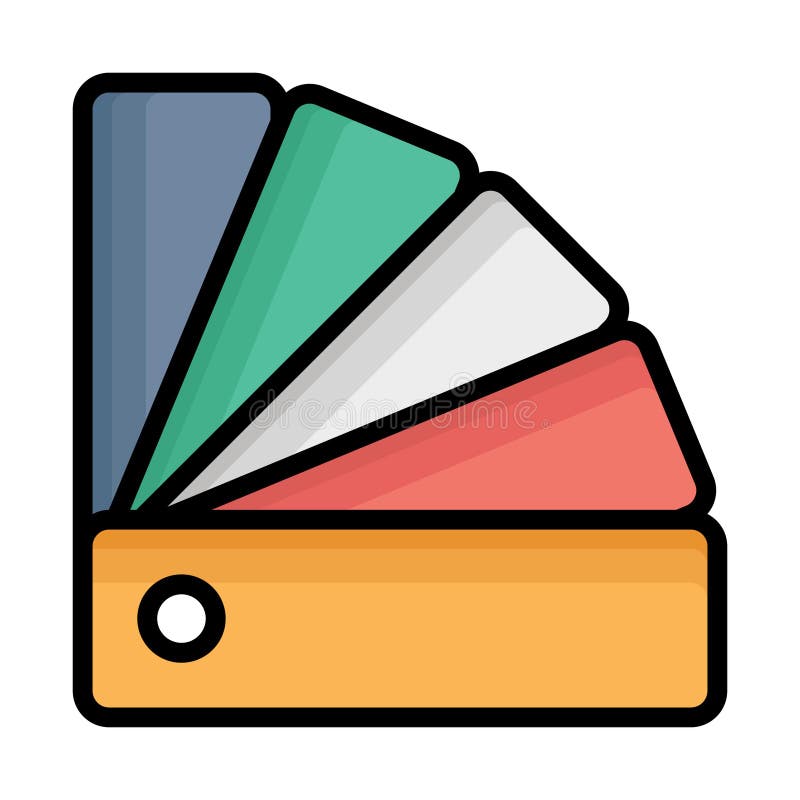 Color Sample, Color Swatch Vector Icon Which Can Easily Modify Stock ...