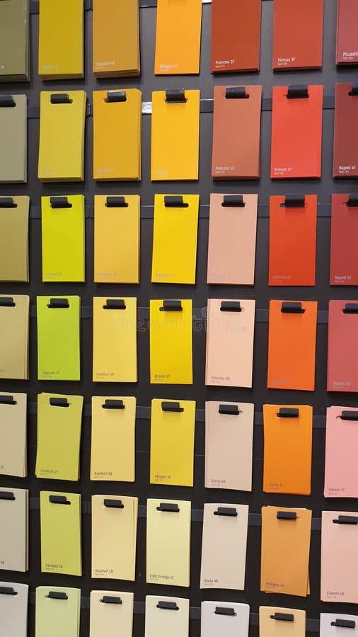 Color sample paper cards stock image. Image of home - 147819001