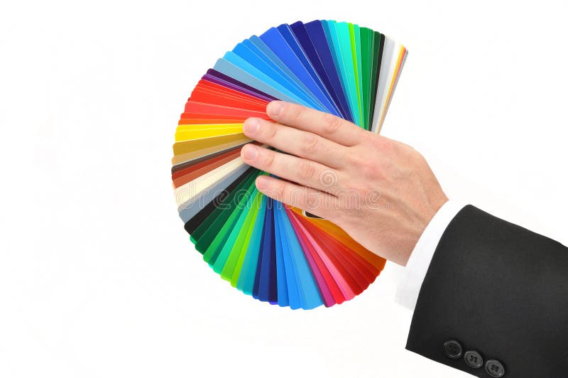 Color Sampler with House Plan and Drawing Tools. Stock Photo - Image of ...