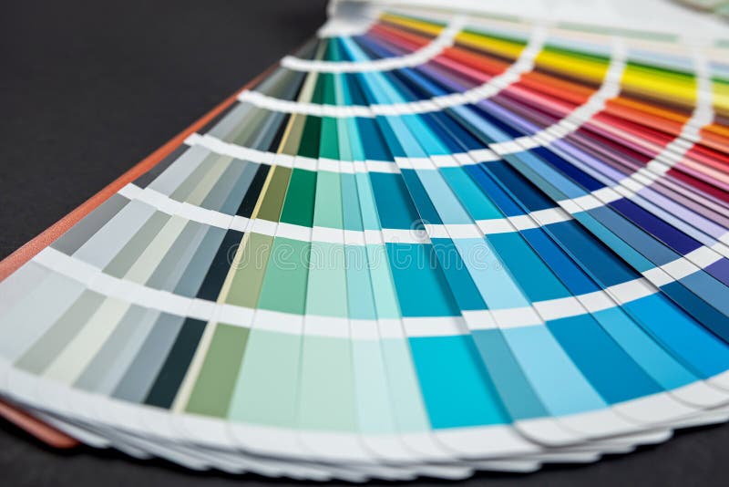 Color Sampler for Drawing or Choosing Colors Isolated on Plain ...