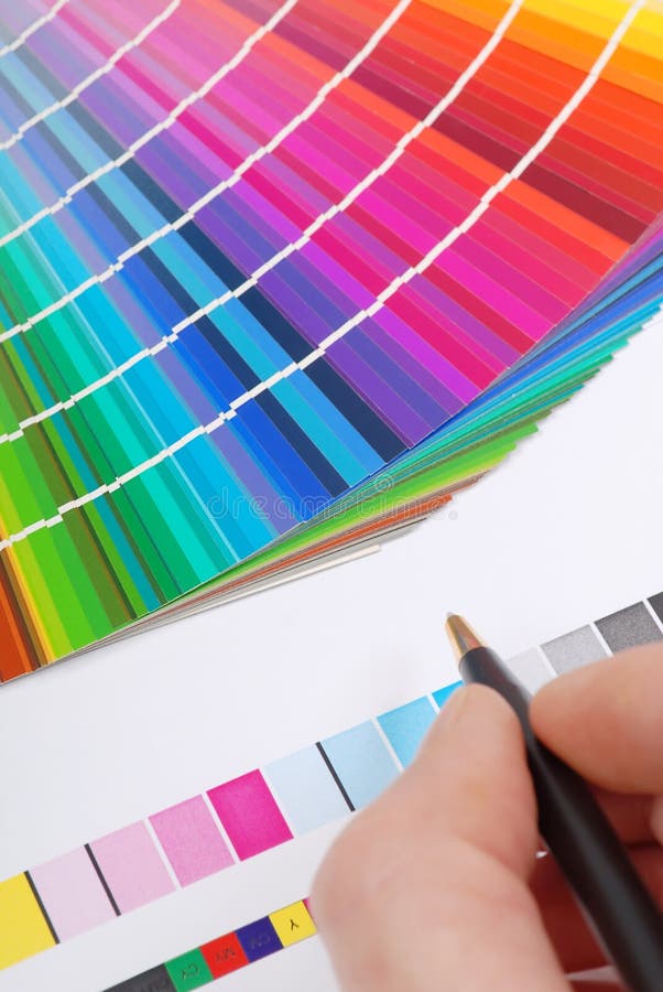 Color samples stock photo. Image of cmyk, pattern, printout - 5592844