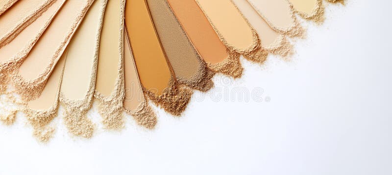 Color Samples of Beige Colors on White Background. Pastel Color Samples ...