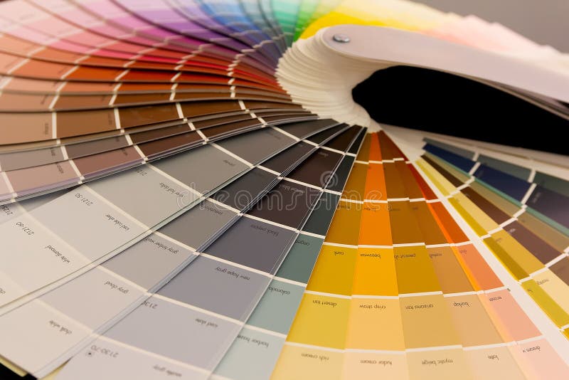 Color Samples at Home Improvement Store Close-up Stock Image - Image of ...