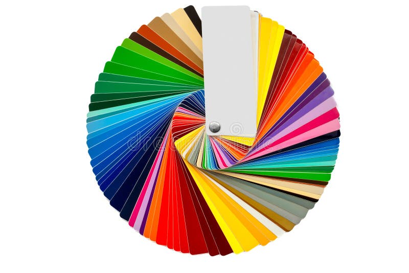 Color Samples Isolated Over White Stock Image - Image of colour ...
