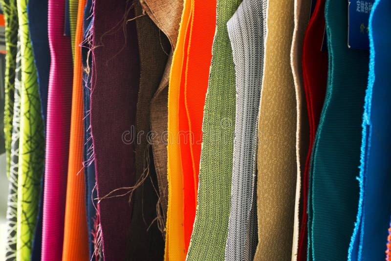 Colorful cloth Samples stock photo. Image of east, purple - 101771216