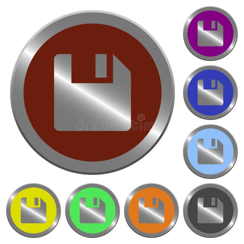 Color Save User Account Buttons Stock Vector - Illustration of orange ...