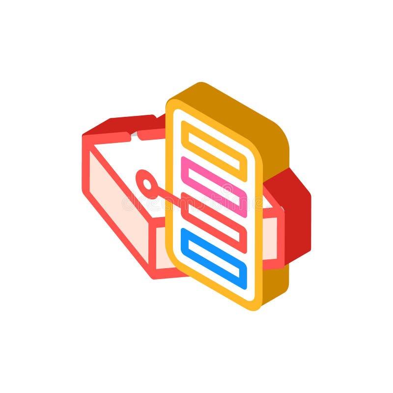 Color Scale Brick Isometric Icon Vector Illustration Stock Vector ...