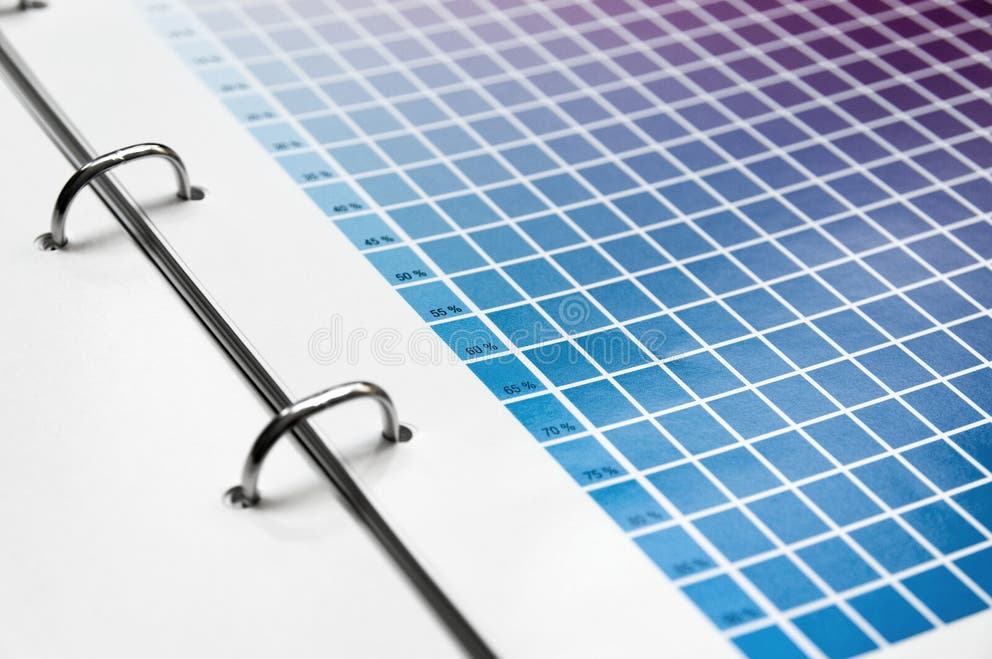 Color scale chart stock photo. Image of sheet, process - 13831564