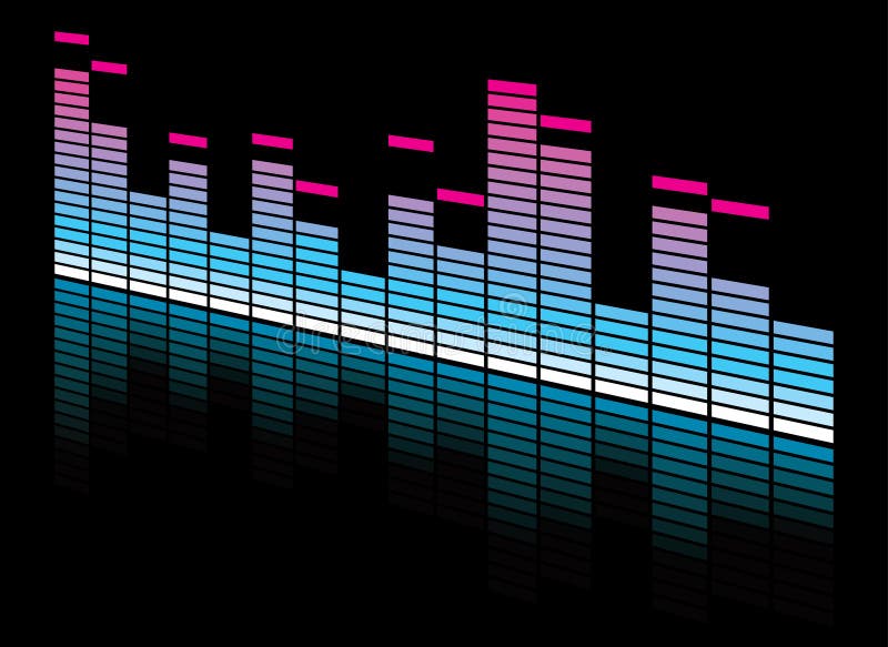 Color Equalizer Perspective Stock Illustration - Illustration of ...