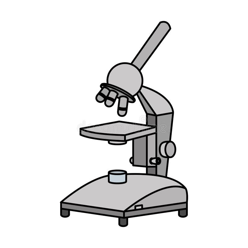 Color Science Microscope Labortory Object Design Stock Vector ...