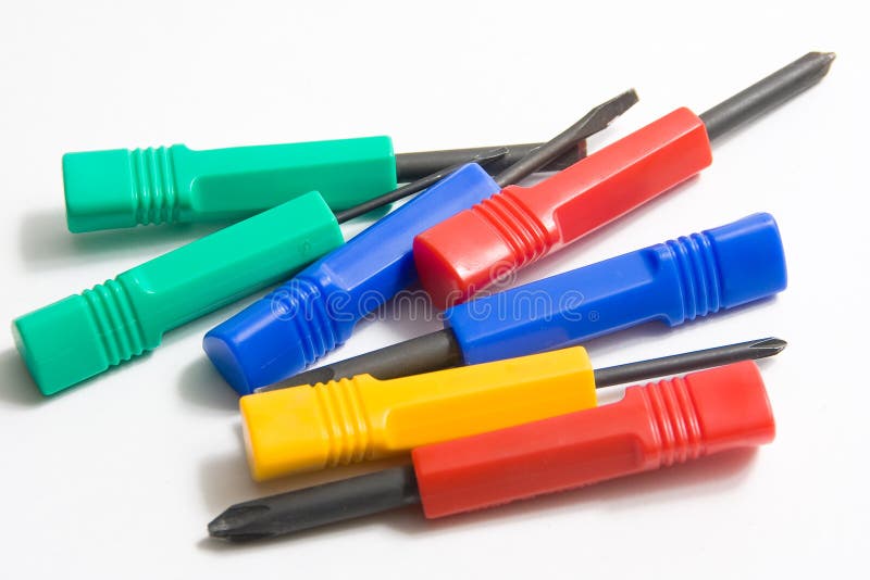 Color screwdrivers stock image. Image of colors, steel - 22020147
