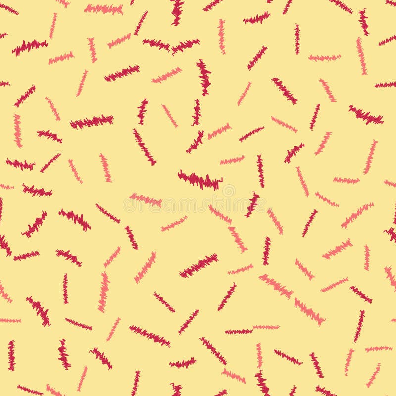 Color Scribble Stripes on Yellow Background Stock Vector - Illustration ...