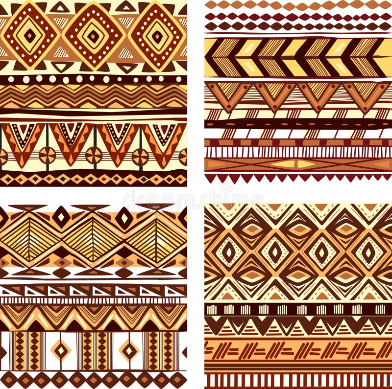 Seamless tribal texture stock vector. Illustration of ethno - 29406966