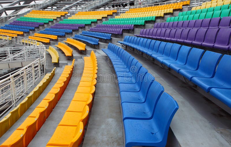 Color Seat Pattern stock photo. Image of arena, stairs - 27685098