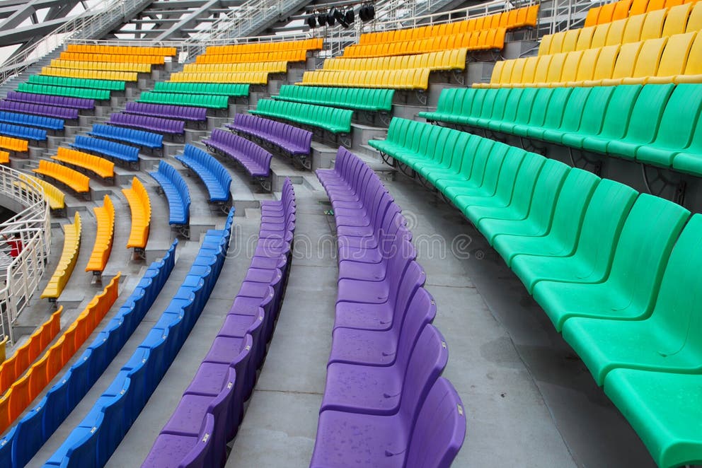 Color Seat Pattern stock image. Image of stadium, empty - 27685045
