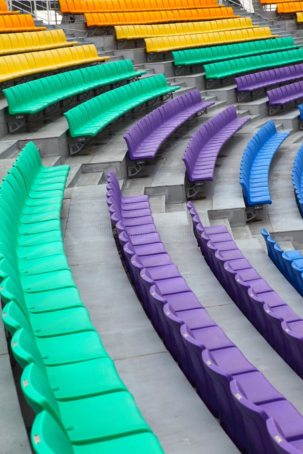 Color Seat Pattern stock photo. Image of arena, stairs - 27685098