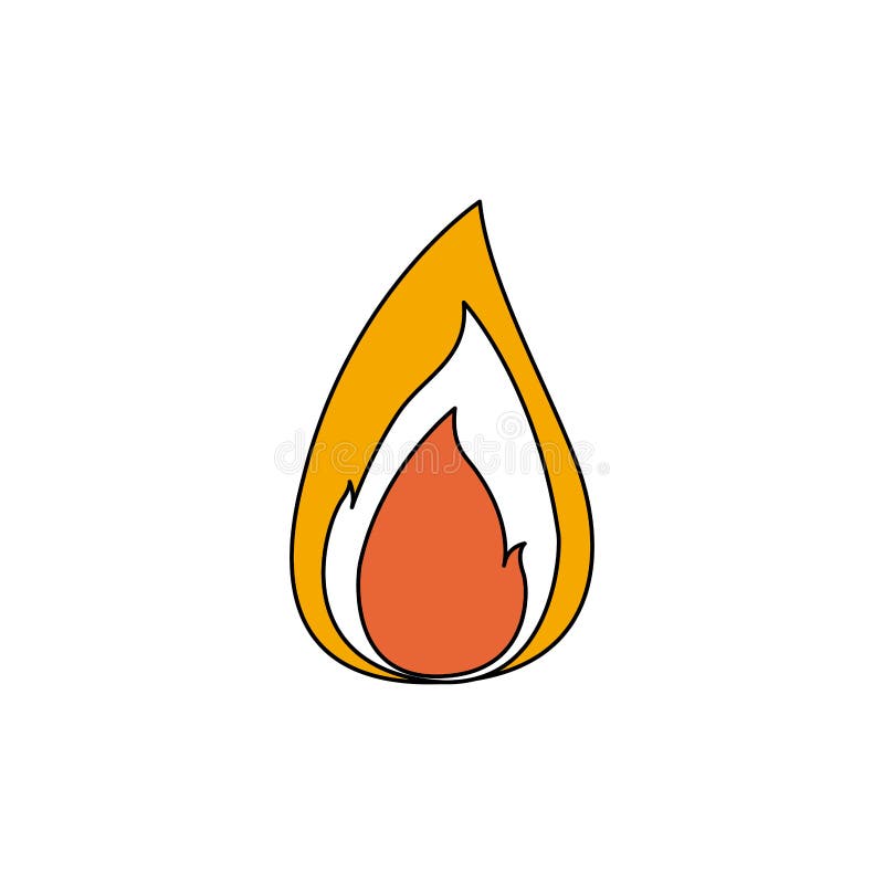 Small Flame Illustration Design Stock Vector - Illustration of ignite ...
