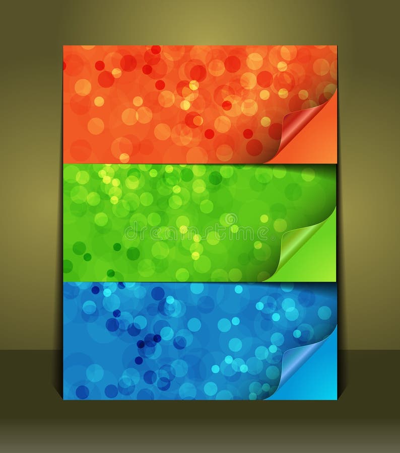 Color Set of Bubbles Stickers of Poster Stock Vector - Illustration of ...