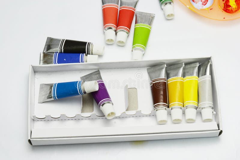 Color set and painting stock photo. Image of artist, water - 62838292