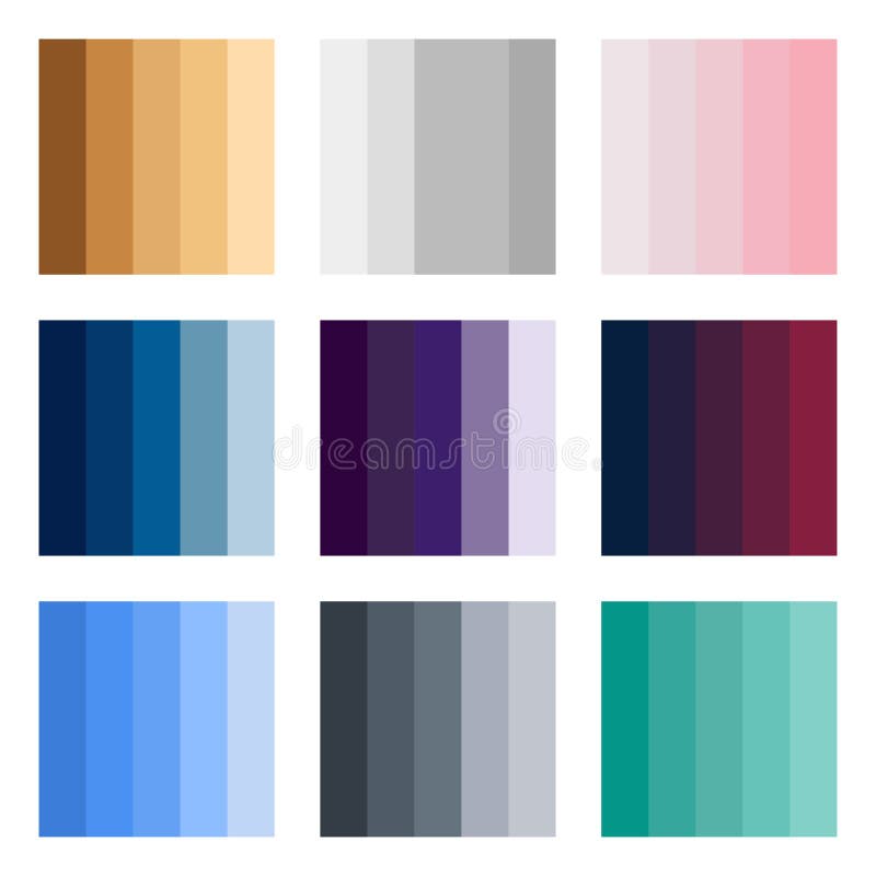 Design Color Set Palette Vector Illustration Stock Vector ...