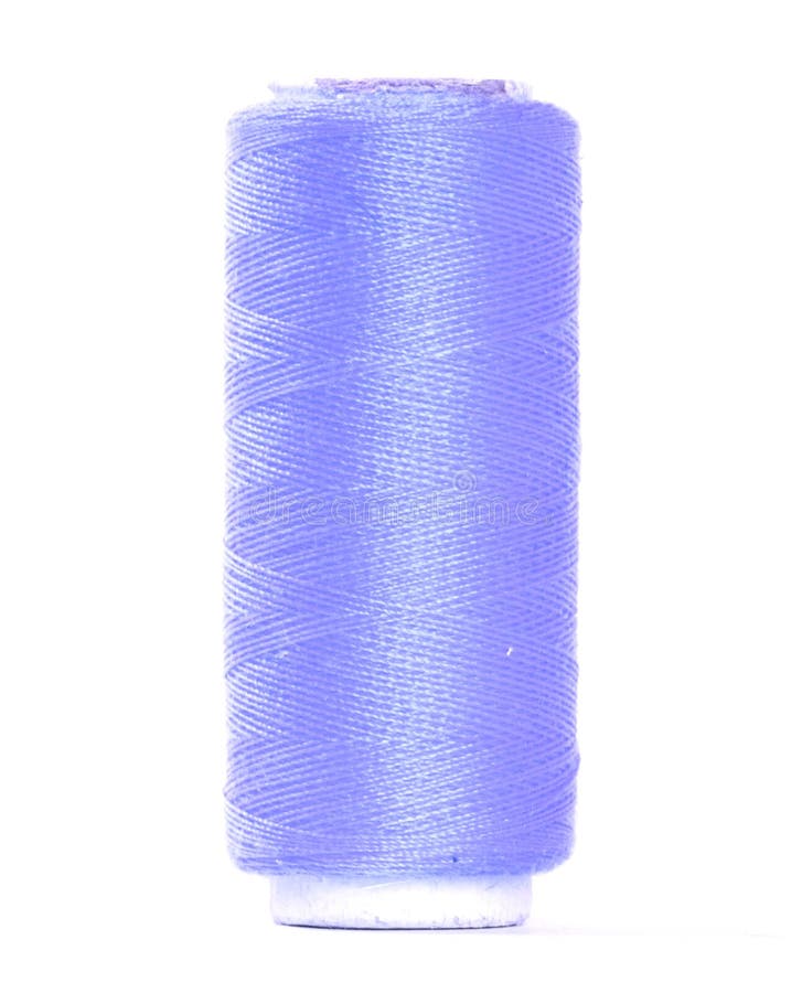Color Sewing Thread with Needle Stock Photo - Image of craft, blue ...