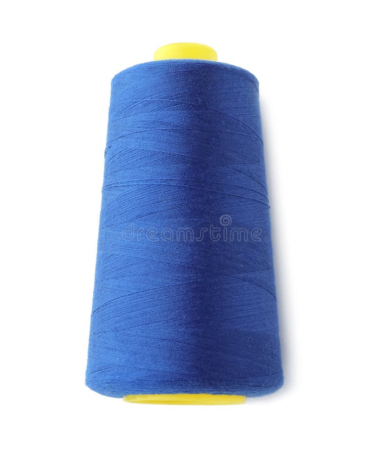 Color Sewing Threads on White Background Stock Photo - Image of object ...