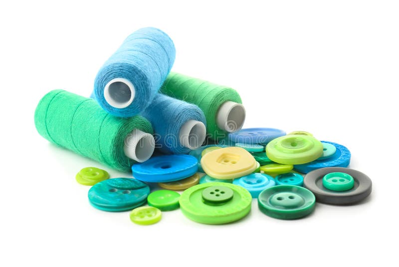 Blue Bobbin Thread Isolated Stock Image - Image of hobby, string: 17862027