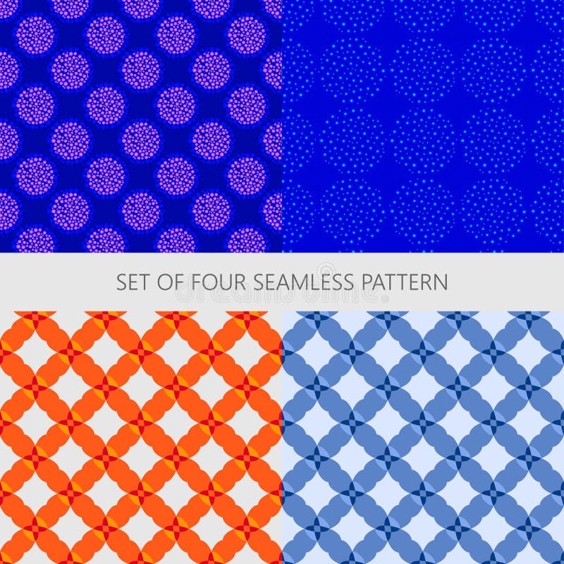 Color Shape Set Seamless Pattern Stock Vector - Illustration of element ...