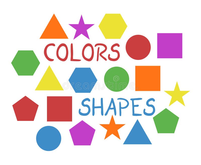 Color shapes design stock vector. Illustration of idea - 94490227