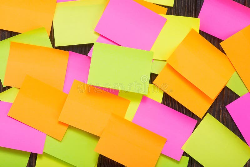 Color sheets for note stock image. Image of board, list - 78218251