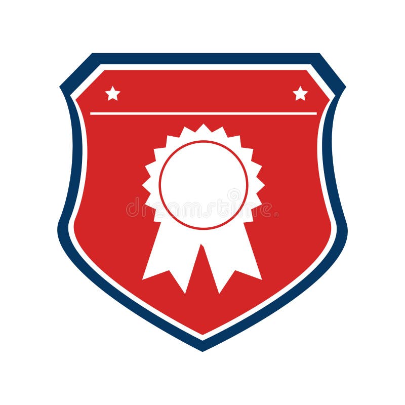 Color Shield with Medal Prize Stock Vector - Illustration of ceremony ...