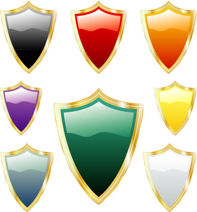 Color Shields Stock Illustrations – 915 Color Shields Stock ...