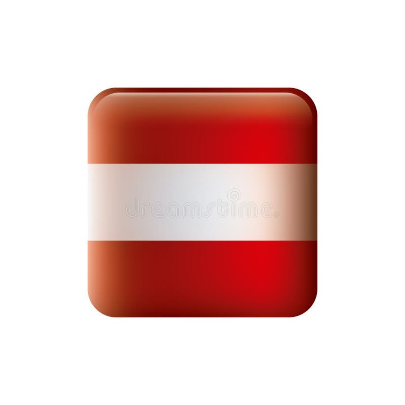 Color Silhouette with Flag of Austria in Square Shape Stock Vector ...