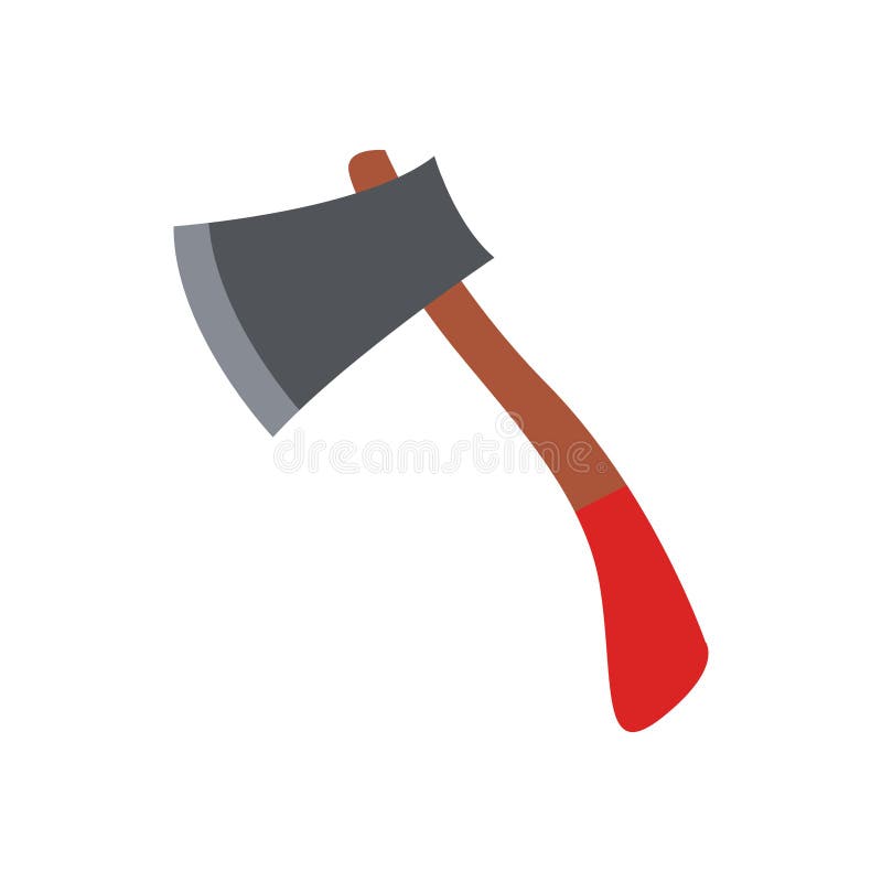 Color Silhouette with Hand Axe Stock Vector - Illustration of weapon ...