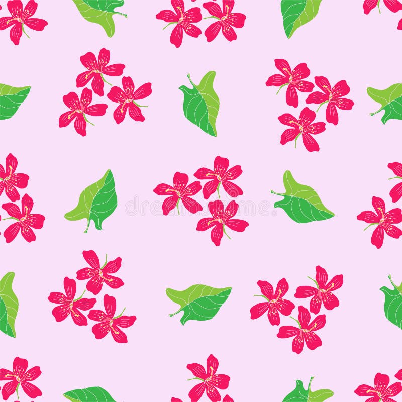 Color Simple Botanical Abstract Seamless Pattern Background Stock ...