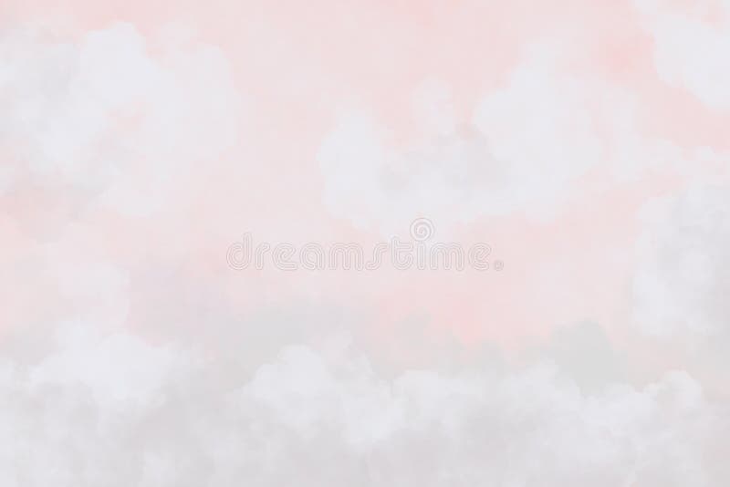 Color of Sky with Clouds for Background, Soft Clouds Sky by Hand Drawn ...