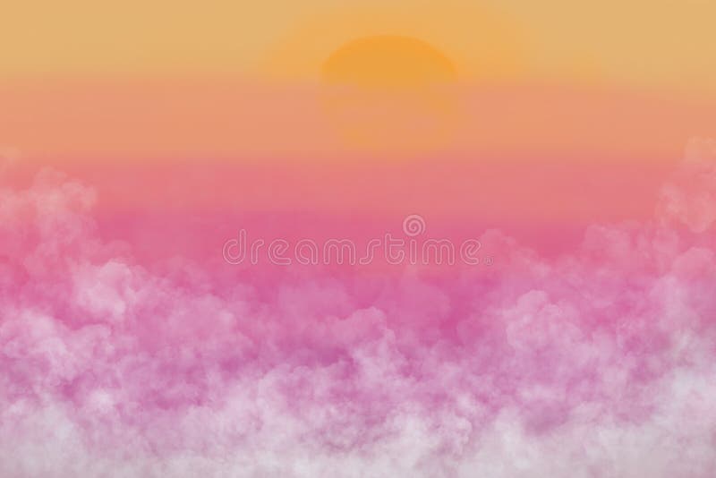 Color of Sky with Clouds for Background, Soft Clouds Sky by Hand Drawn ...