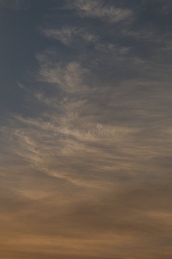 The Color of the Sky in the Evening Stock Image - Image of sunset ...