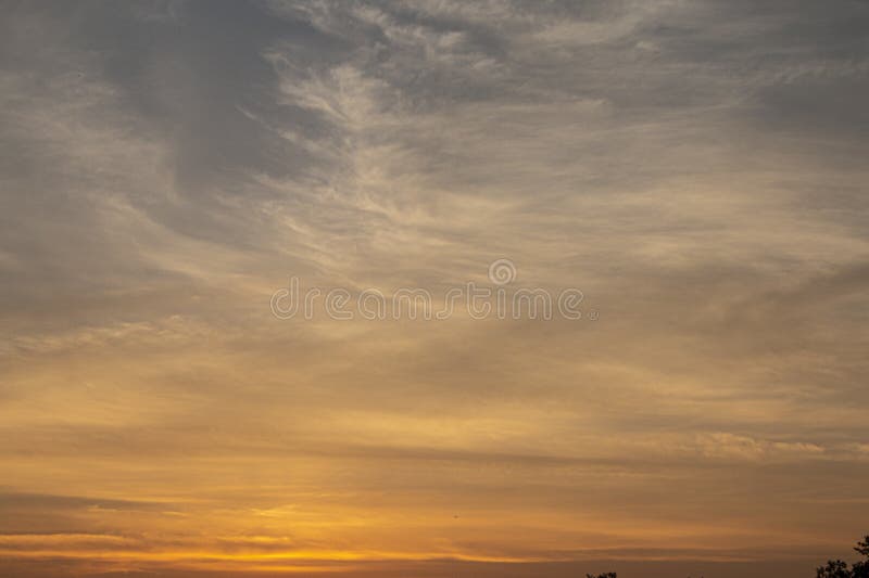 The Color of the Sky in the Evening Stock Photo - Image of cloudscape ...
