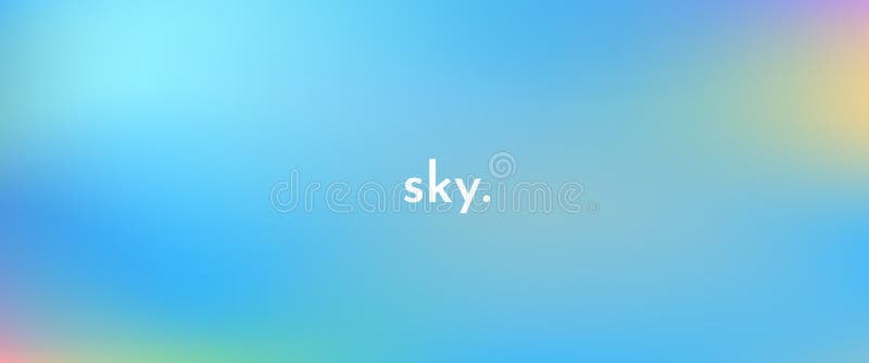 Color Sky Gradient Background. Abstract Pastel Rainbow Pattern Banner ...