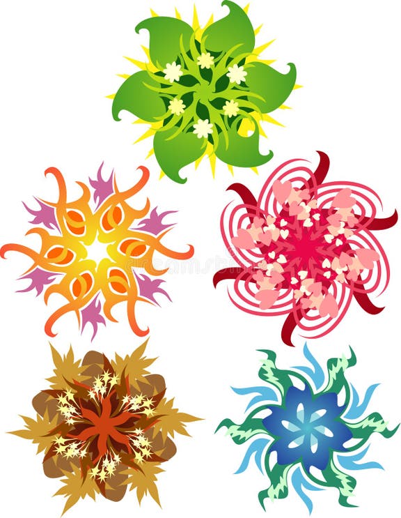 Color snowflakes stock vector. Illustration of flames - 16963564