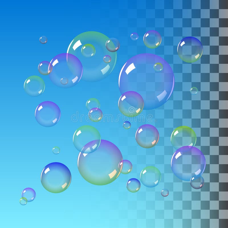 Color Soap bubbles stock vector. Illustration of liquid - 70846450