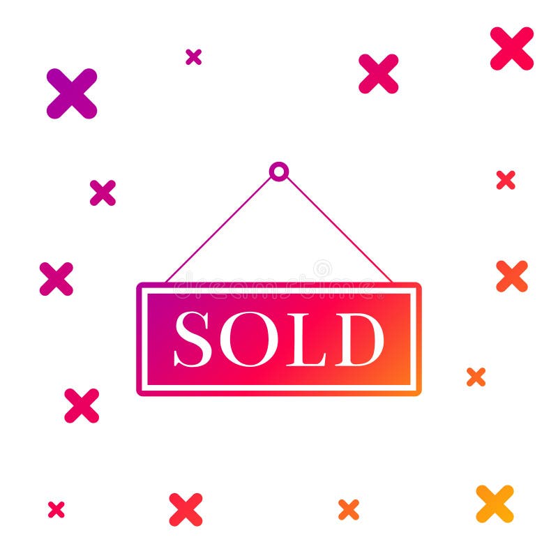 Color Signboard Hanging Icon Isolated on White Background. Suitable for ...