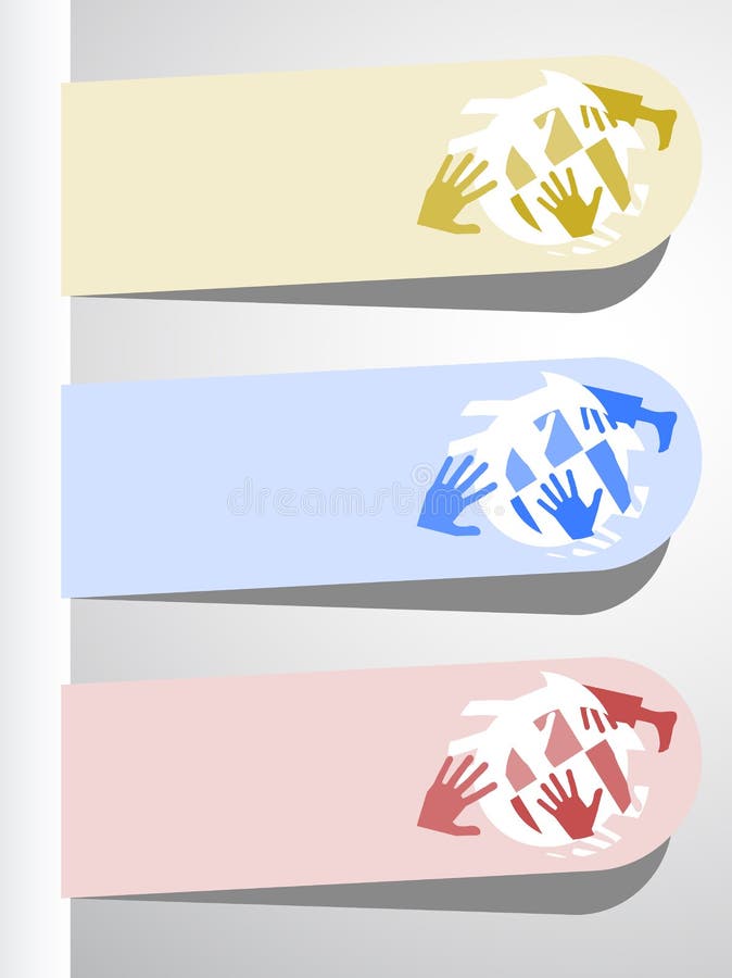 Color solidarity card stock vector. Illustration of separating - 25072257